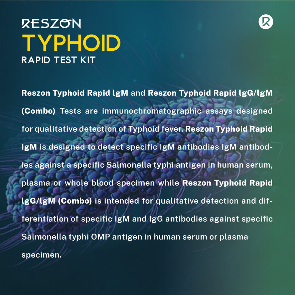 RESZON TYPHOID Rapid Test Kit (A rapid test for detection of Typhoid ...