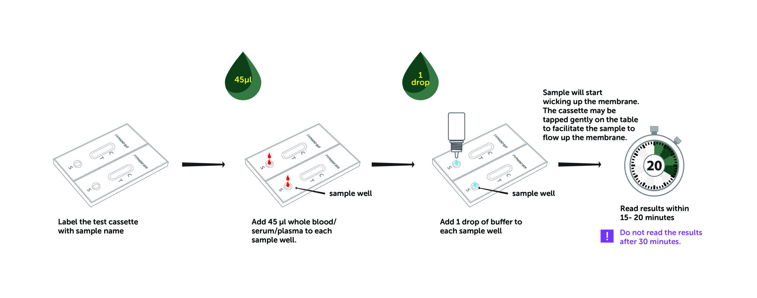 Typhoid IgG/IgM Combo Rapid Test Supplier | Reszon Diagnostics